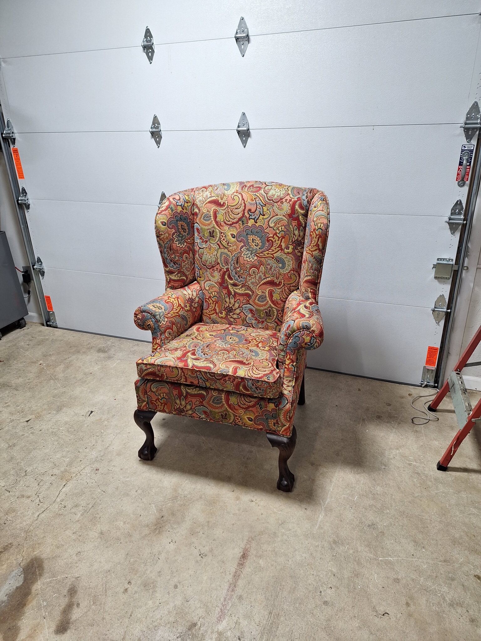 Antique recliner chair with wood mechanism - Upholstery Shop - Quality ...